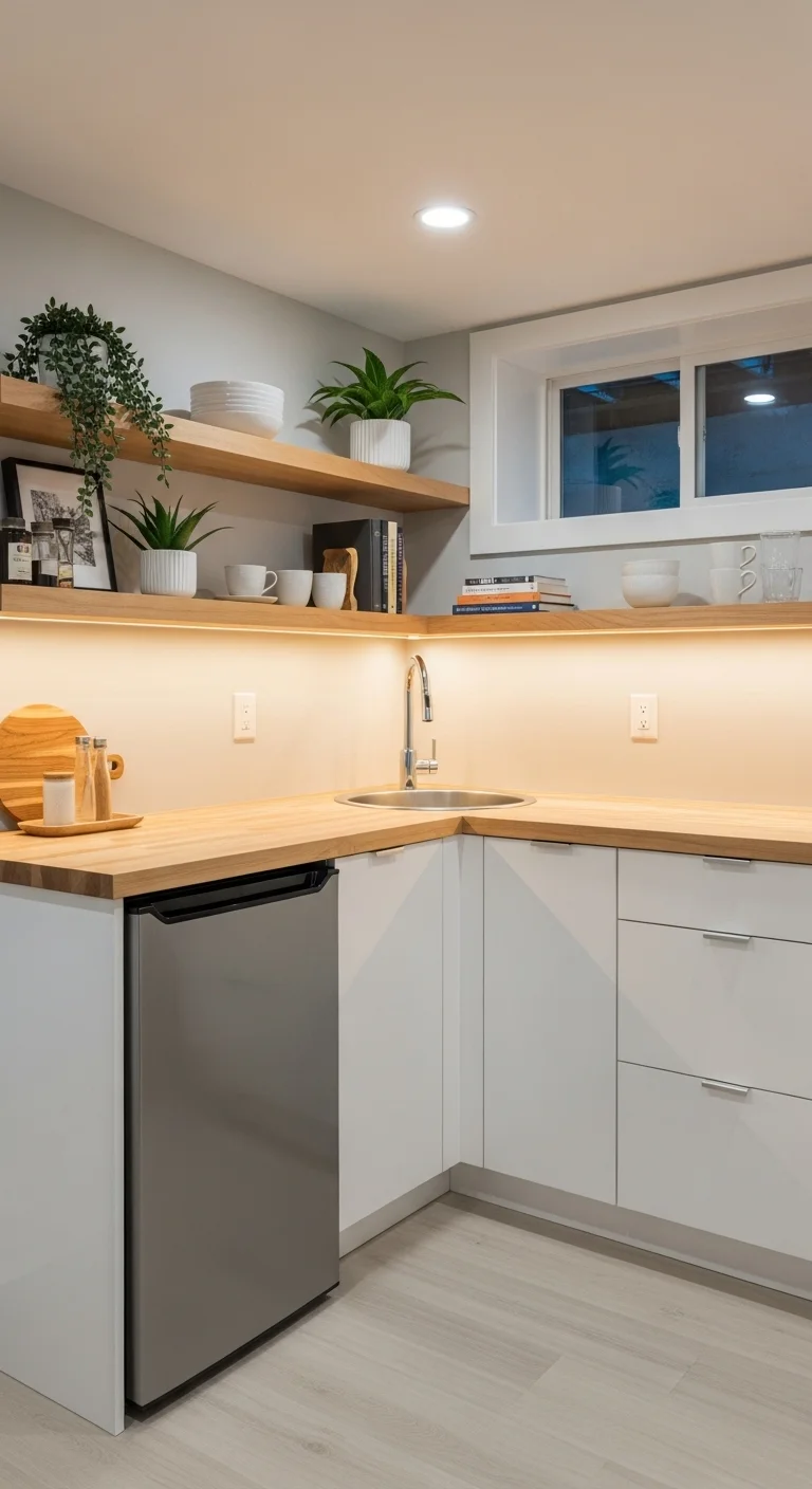 Dreamy Basement Kitchenette Ideas for Small Spaces