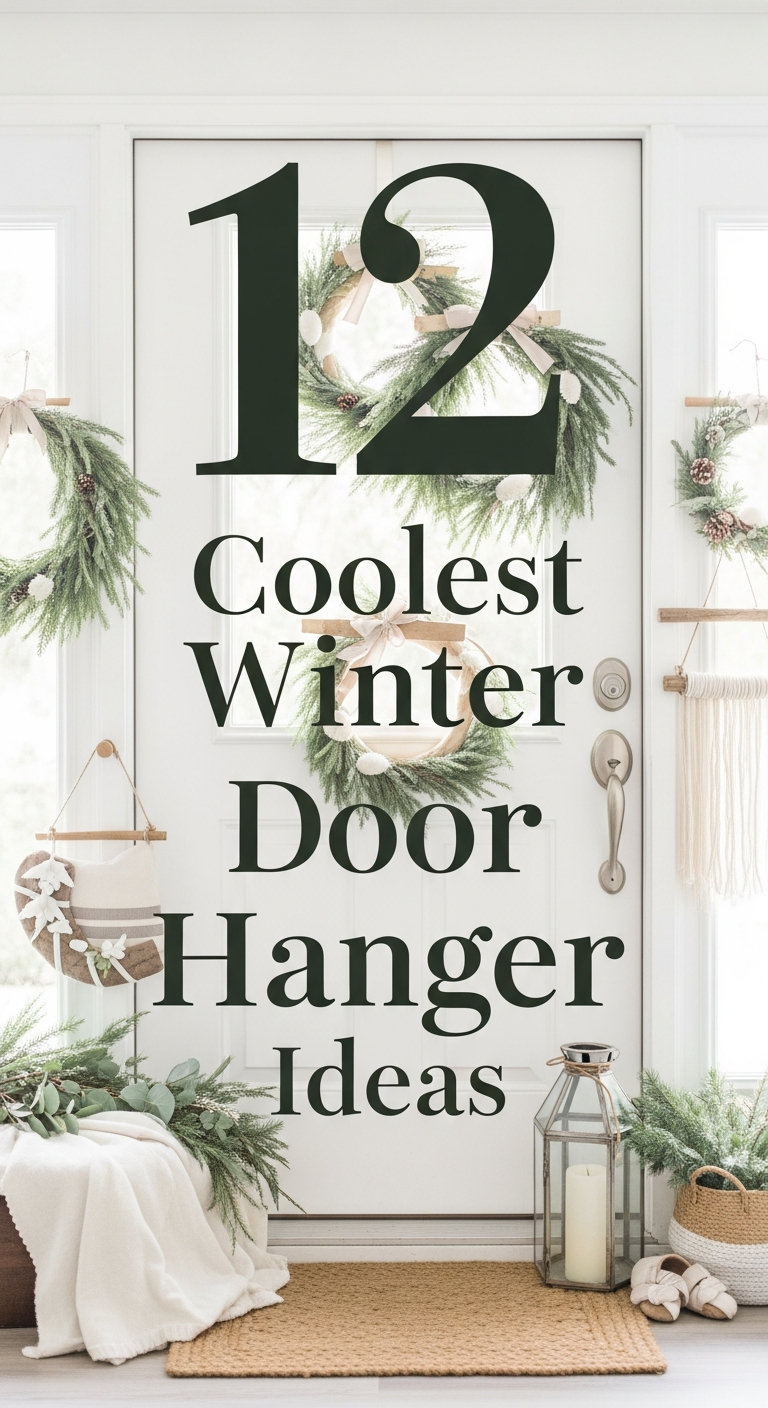 Coolest Winter Door Hanger Ideas