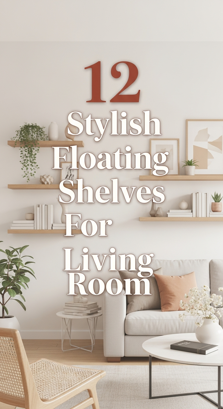 Stylish Floating Shelves for Living Room
