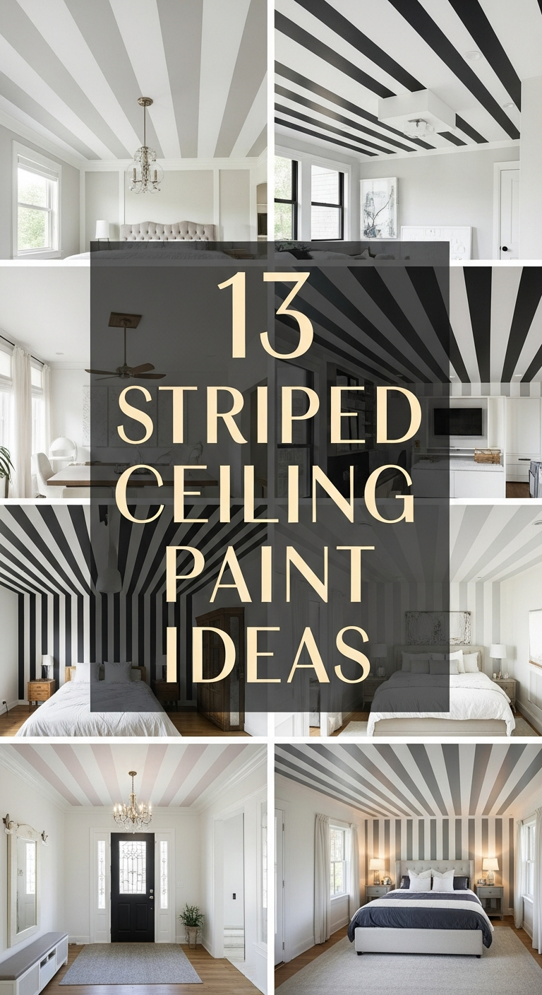 Striped Ceiling Paint Ideas