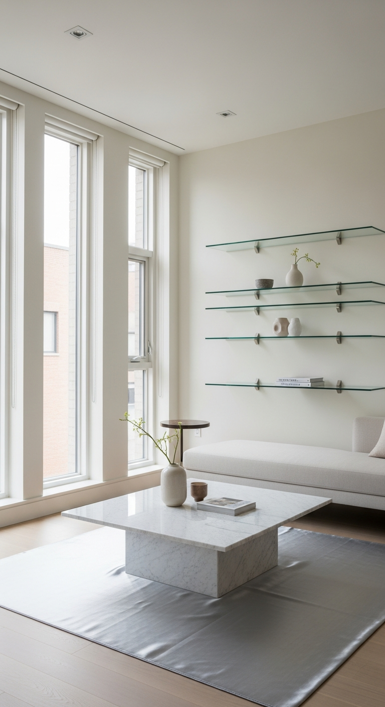 Stylish Floating Shelves for Living Room
