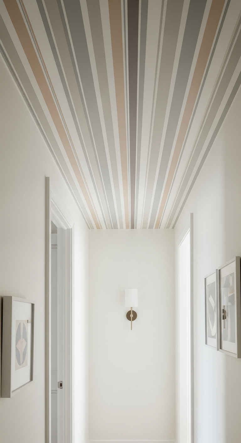 Striped Ceiling Paint Ideas