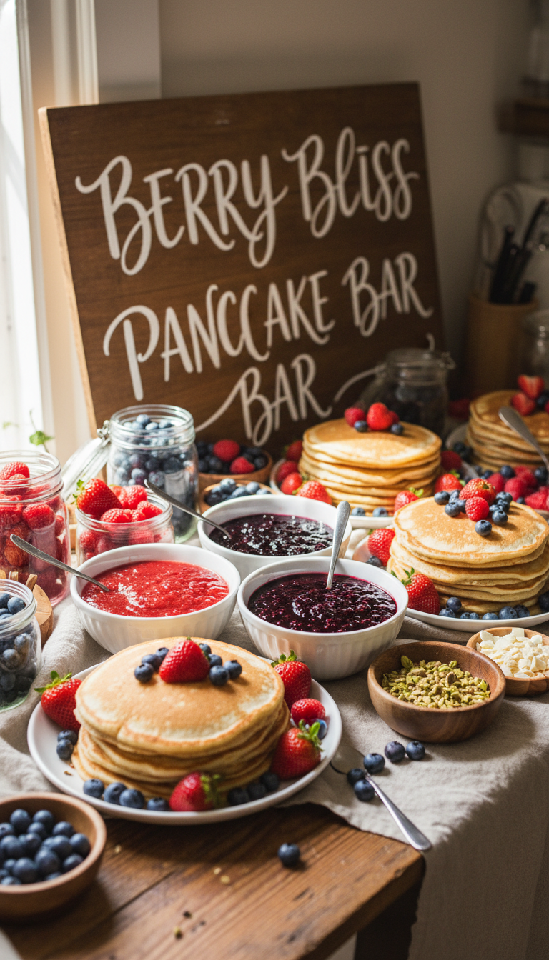 Pancake Bar Sleepover Breakfast Ideas