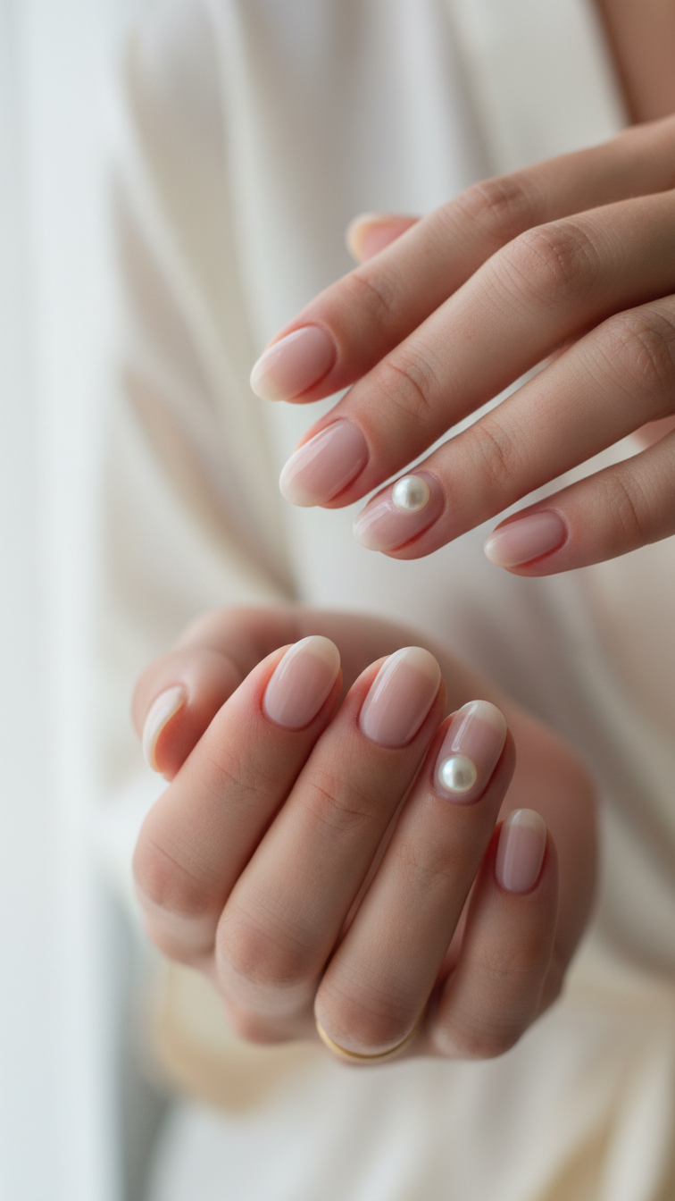 Pearl Wedding Nail Art Ideas