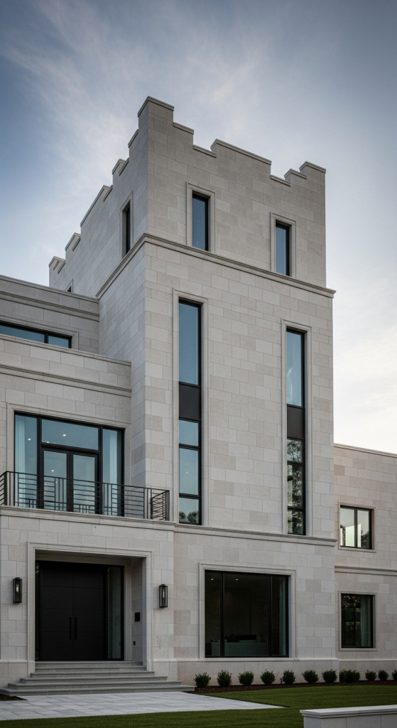 Modern Castle House Plans and Exterior Aesthetics