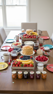 Pancake Bar Sleepover Breakfast Ideas