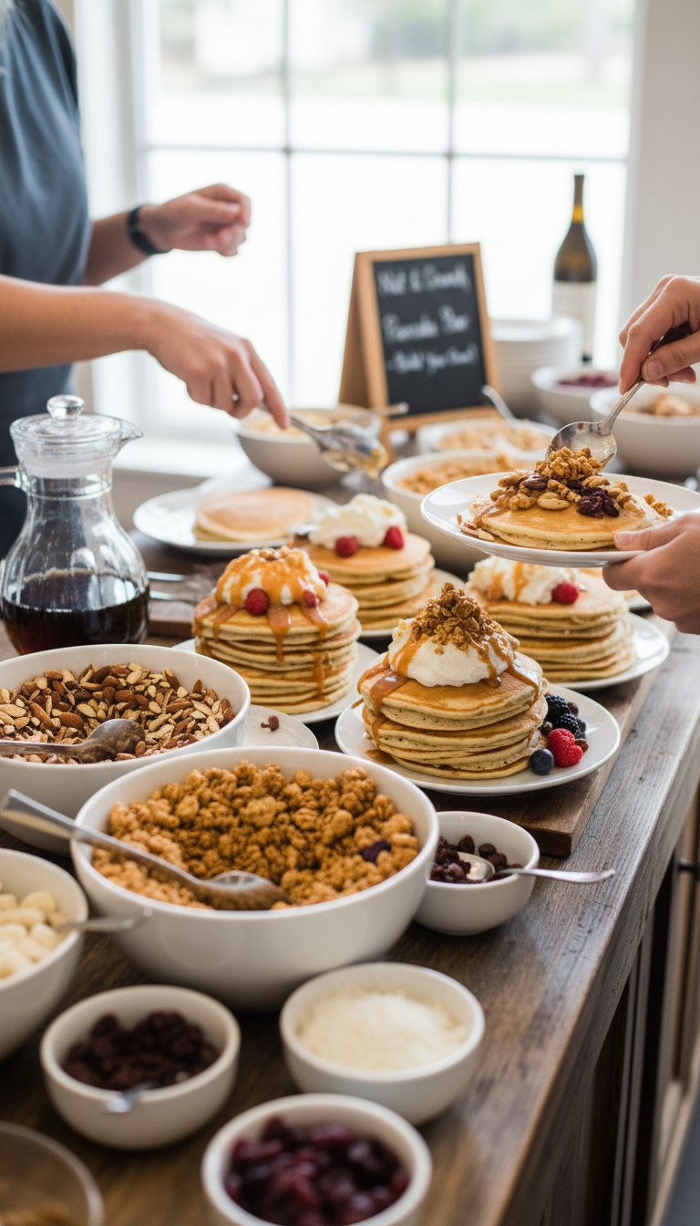 Pancake Bar Sleepover Breakfast Ideas