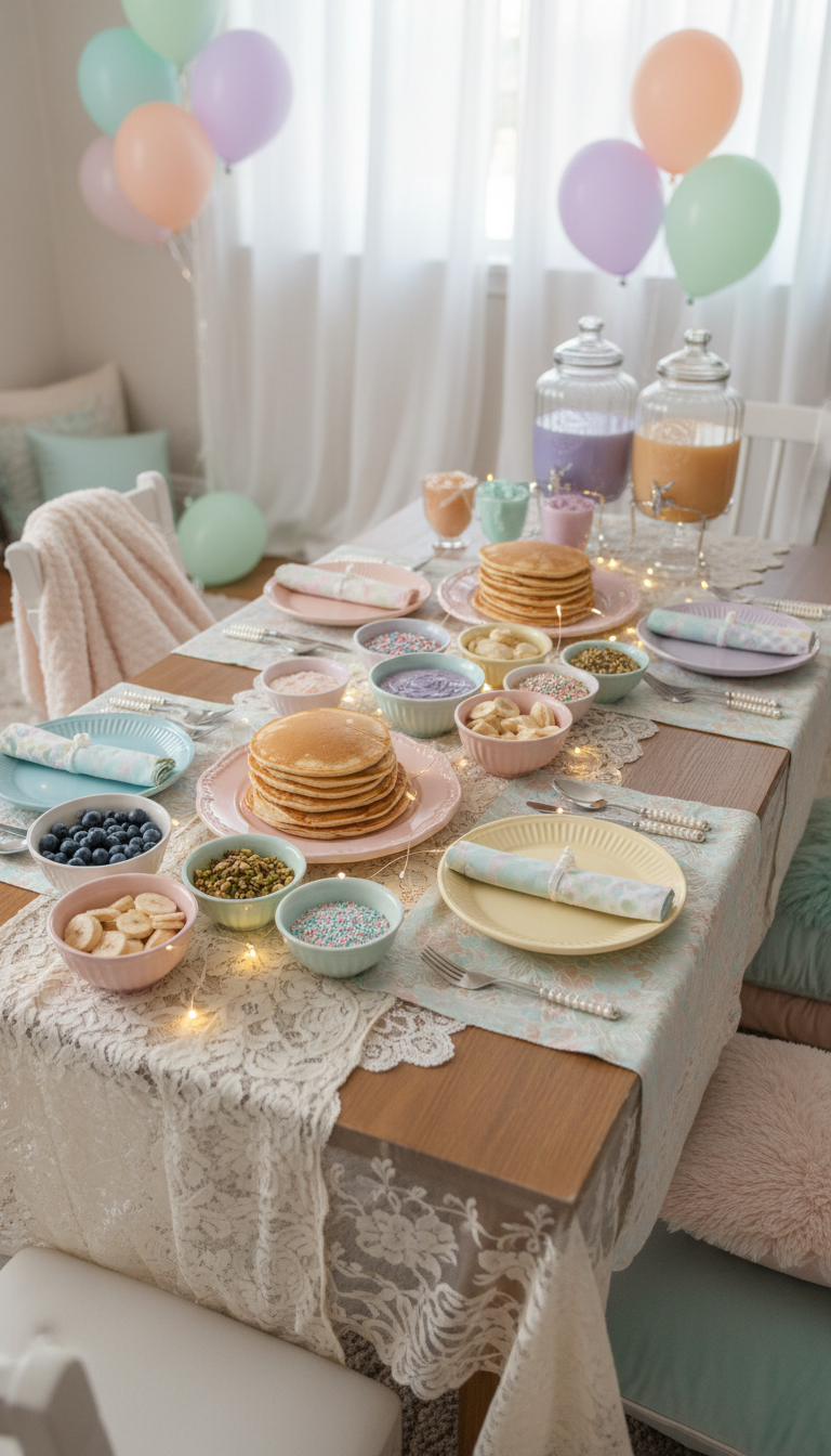 Pancake Bar Sleepover Breakfast Ideas